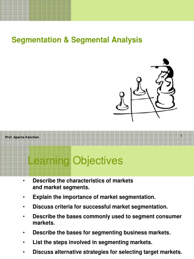 Lecture 5 - Market Segmentation PDF | PDF | Market Segmentation | Marketing