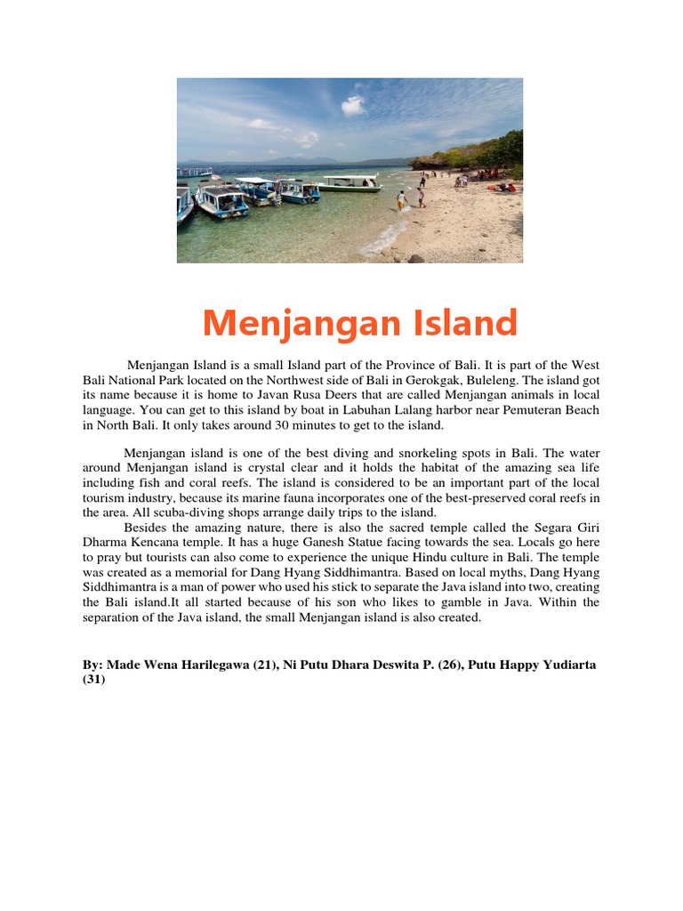 Menjangan Island: Diving and Culture Guide | PDF | Religion & Spirituality