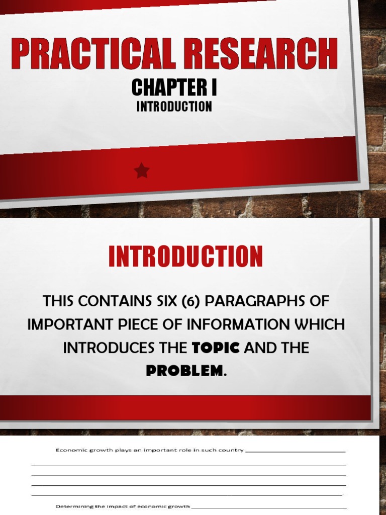 PRACTICAL RESEARCH Intro Sop | PDF | Conceptual Framework | Scientific ...
