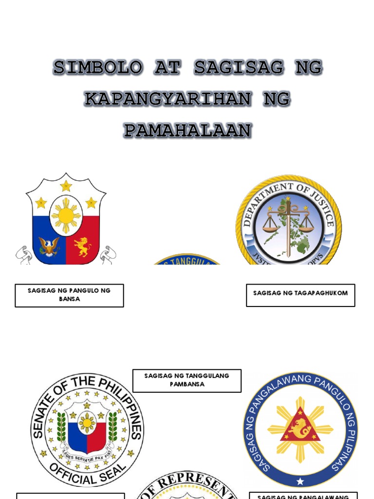 SIMBOLO AT SAGISAG NG KAPANGYARIHAN NG PAMAHALAAN - Pilin | PDF