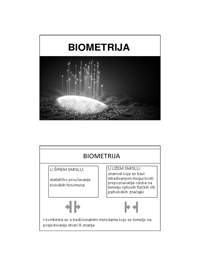 Biometrija | PDF