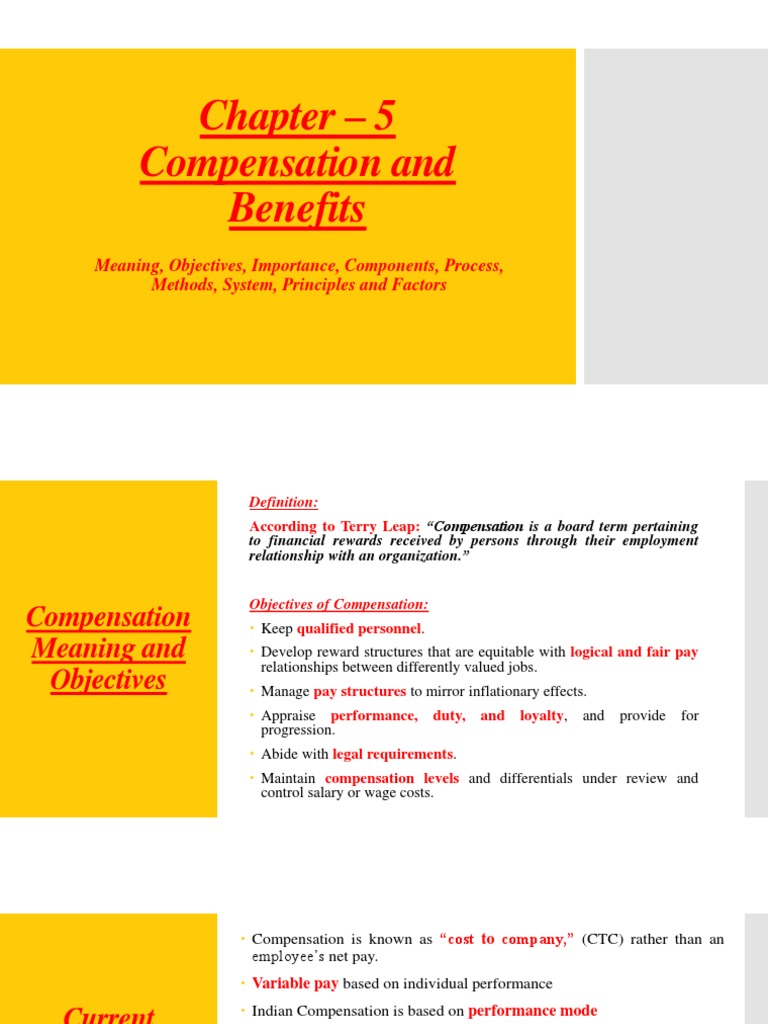 Session 5 - Compensation and Benefits | PDF | Employee Benefits ...
