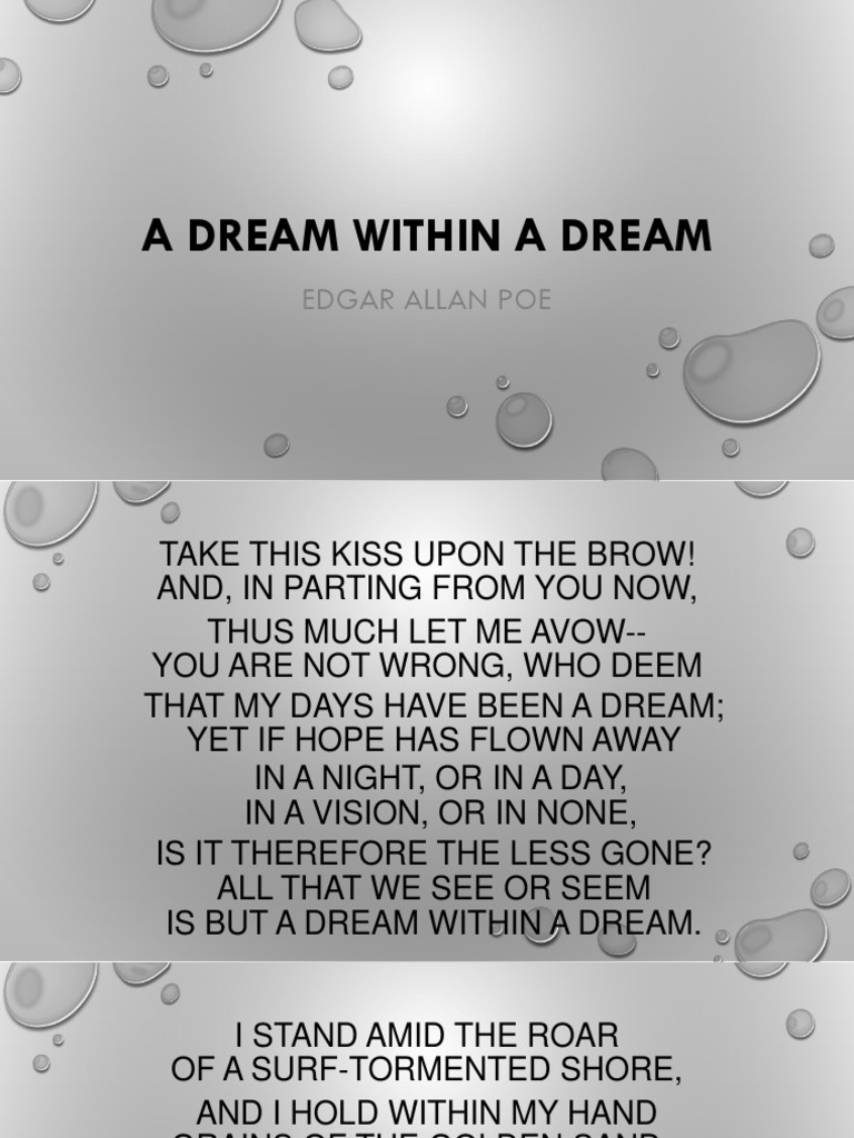 Poe's Dream Within a Dream | PDF