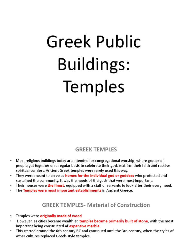 Ancient Greek Temple Architecture | PDF | Column | Ancient Greece