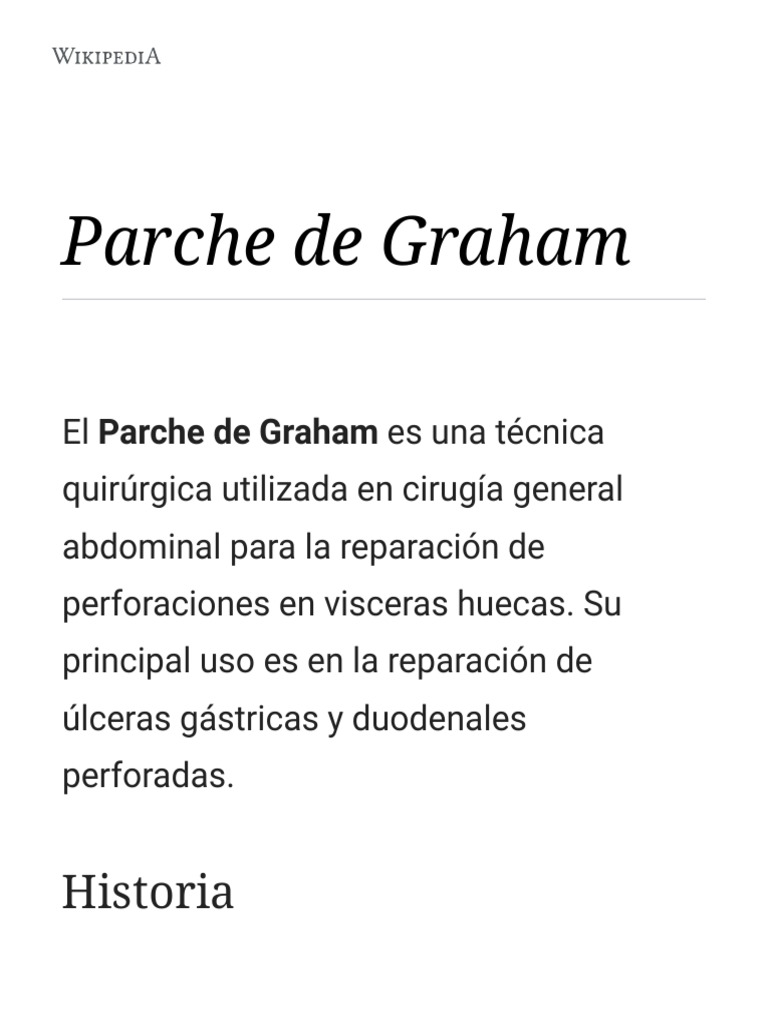 Parche de Graham | PDF