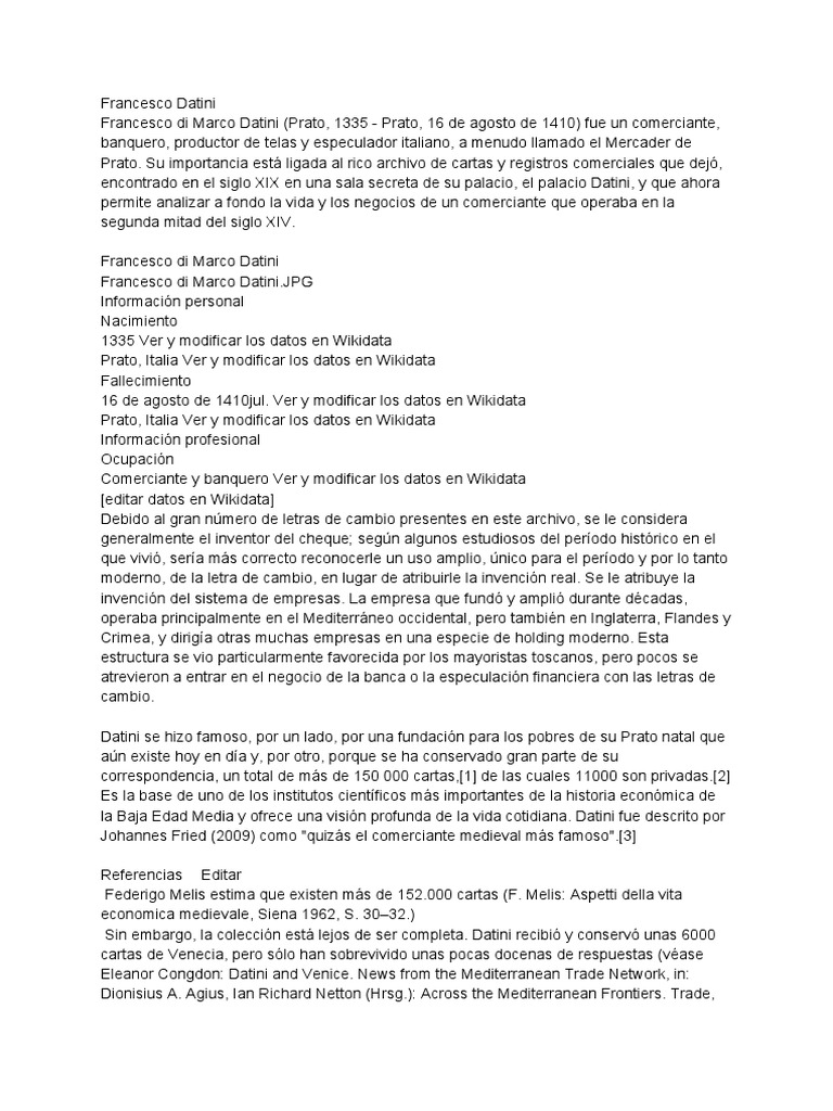 Francesco Datini | PDF
