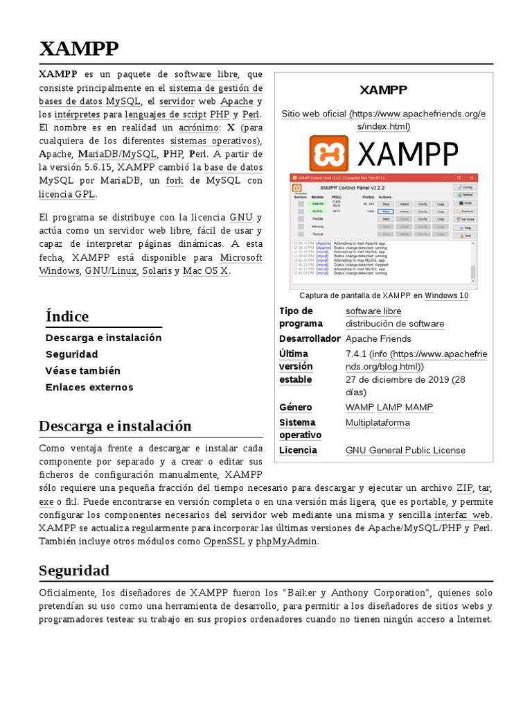 XAMPP | PDF | Software del sistema | Informática