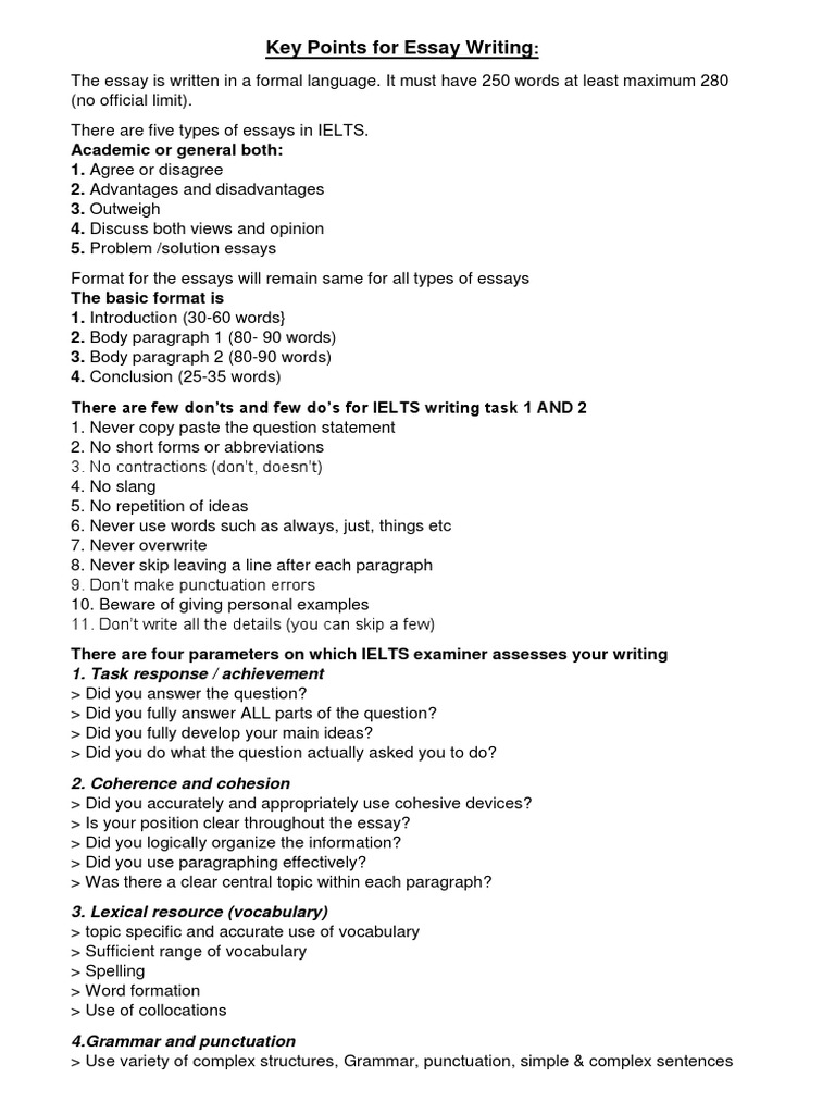 A Guide to Successful IELTS Essay Writing | PDF | Essays | Word