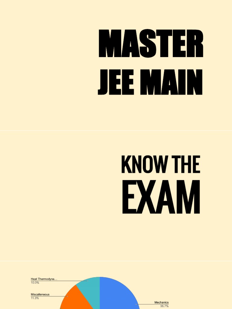 99 Percentile Strategy For JEE Main 2020 - MathonGo | PDF | Chemistry ...