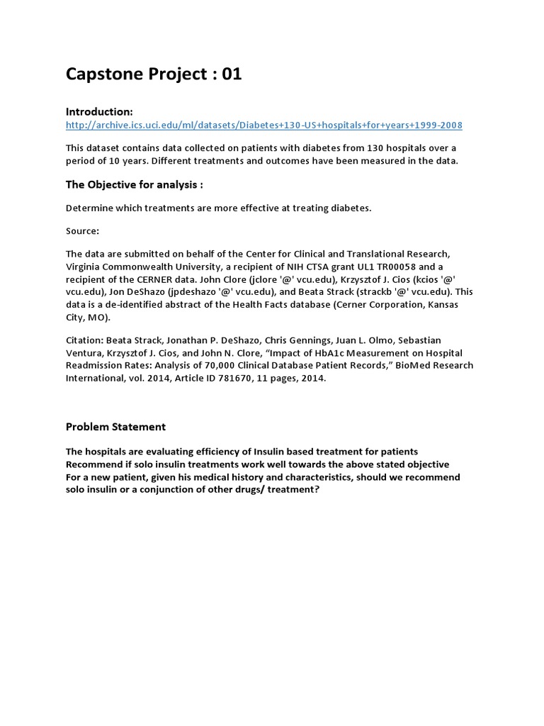 Problem Statement - (Healthcare Analytices) | PDF