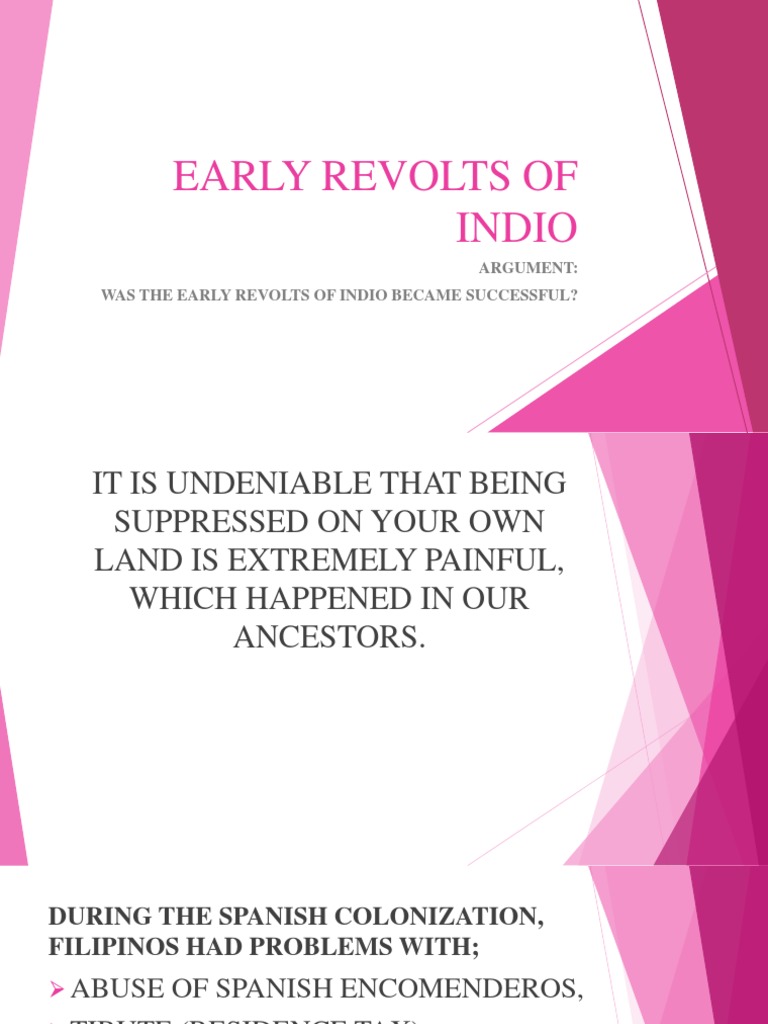 Early Revolts of Indio | PDF | Spanish Colonization Of The Americas ...