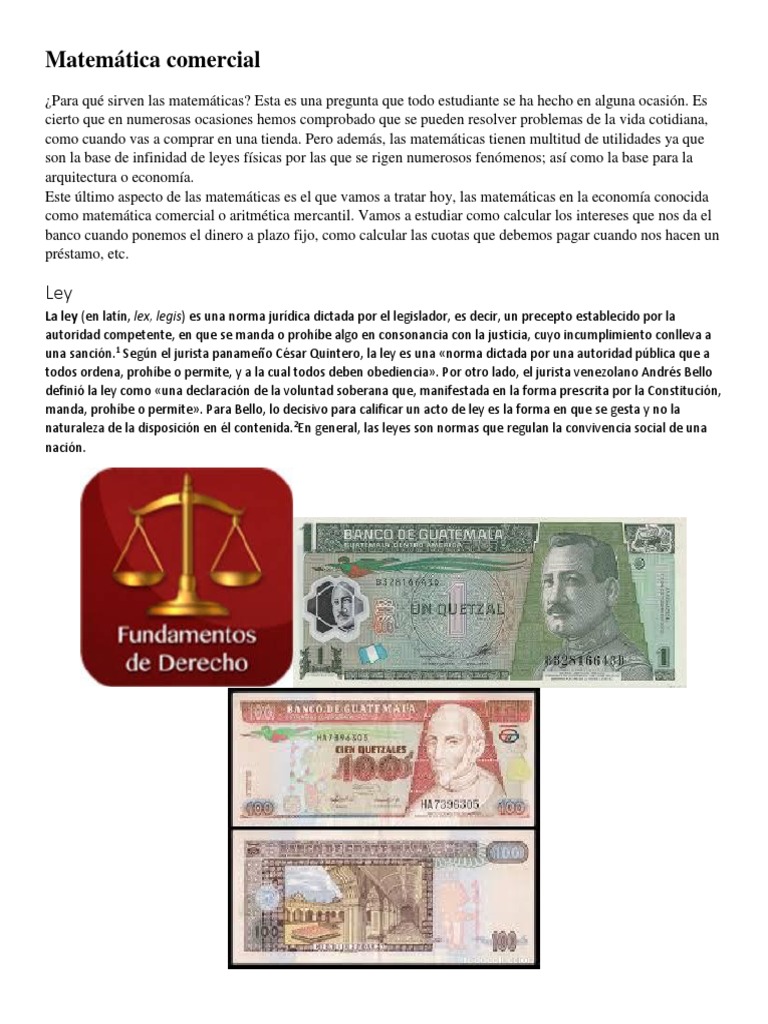 Matemática Comercial | PDF