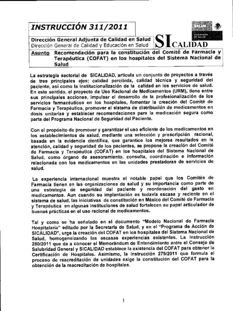 Instruccion 311 PDF | PDF