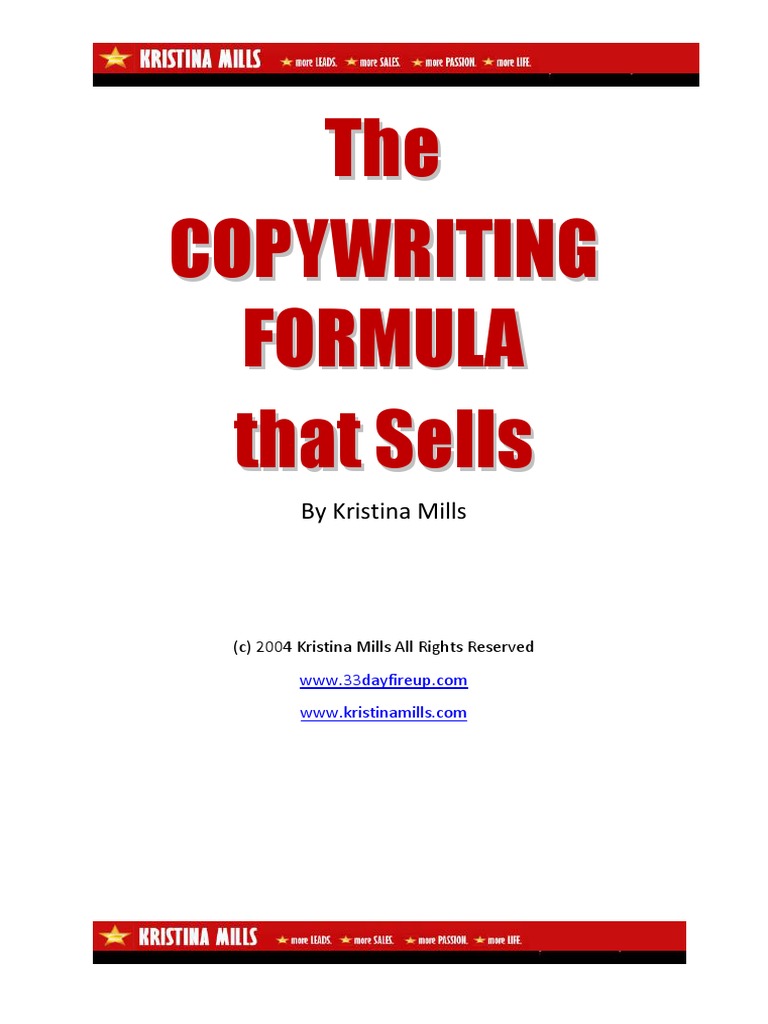 Copywriting Formula That Sells | PDF | Direct Marketing | Advertising