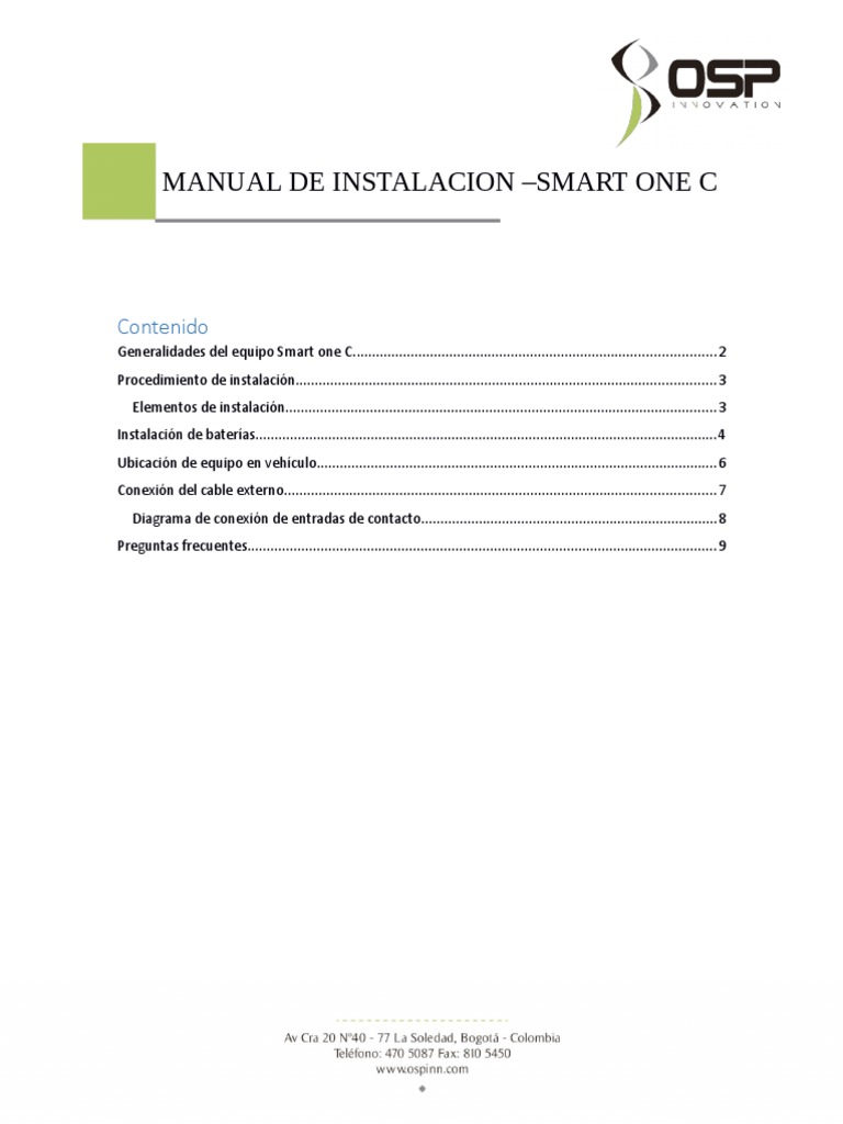 Manual de Instalación SMARTONE C | PDF | Tornillo | Bienes manufacturados
