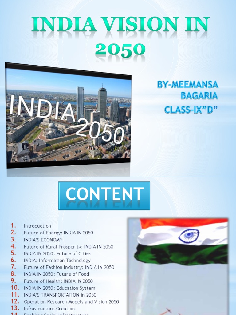 India's Vision in 2050 | PDF | Energy Security | Sustainability