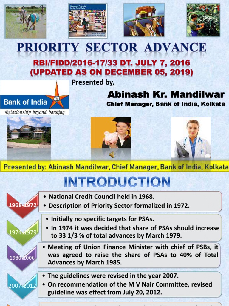 Priority Sector Lending | PDF | Loans | Banks