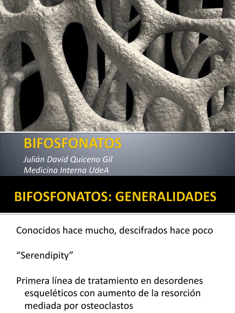 Bifosfonatos | PDF | Osteoporosis | Cáncer