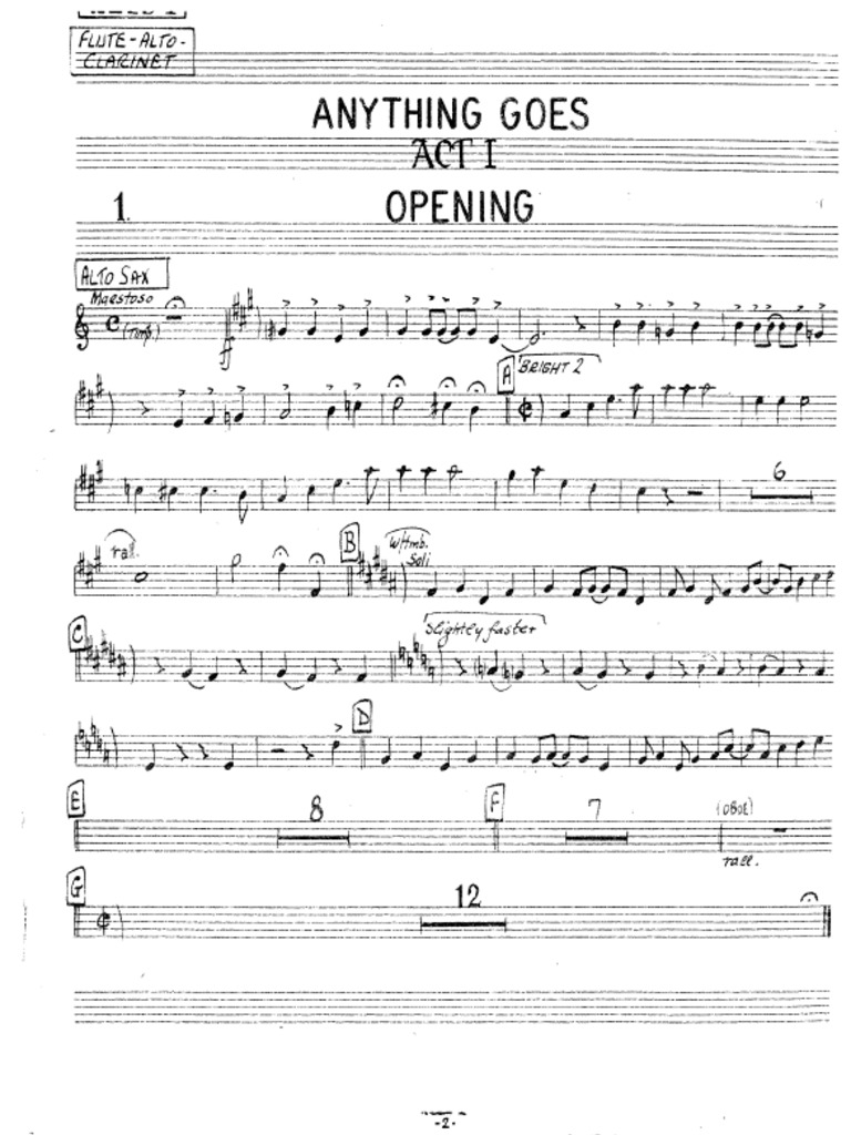 Anything Goes Reed 1 | PDF