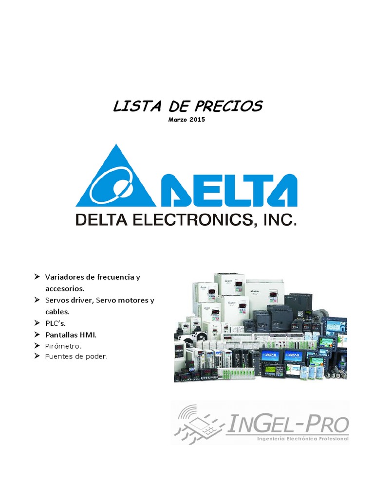 DELTA Catalogo | PDF | Controlador lógico programable | Scada