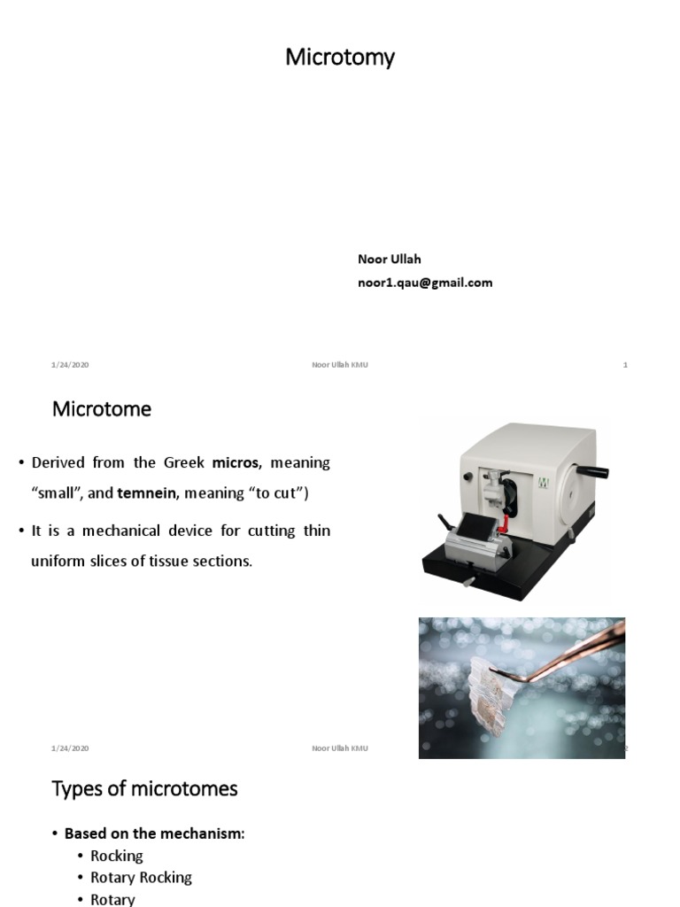6 Microtomy | PDF | Knife | Chemistry