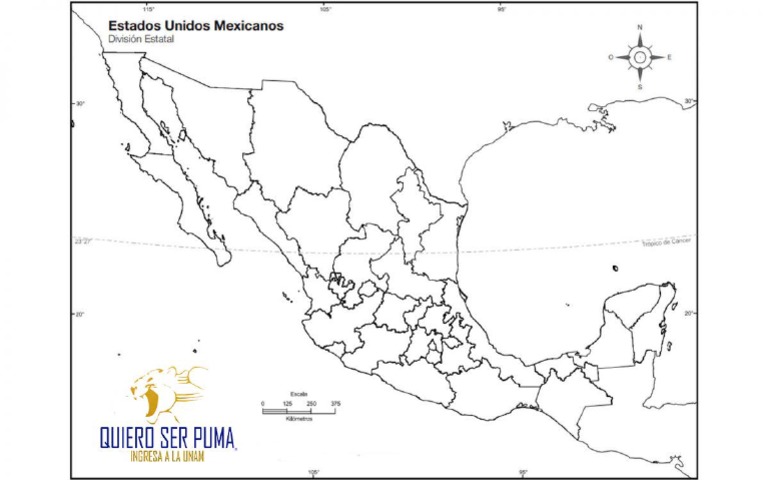 Mapa De Mexico Sin Nombres Pdf