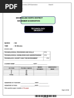 NS Grade 8 Test November 2021 Past Paper | PDF | Planets | Solar System