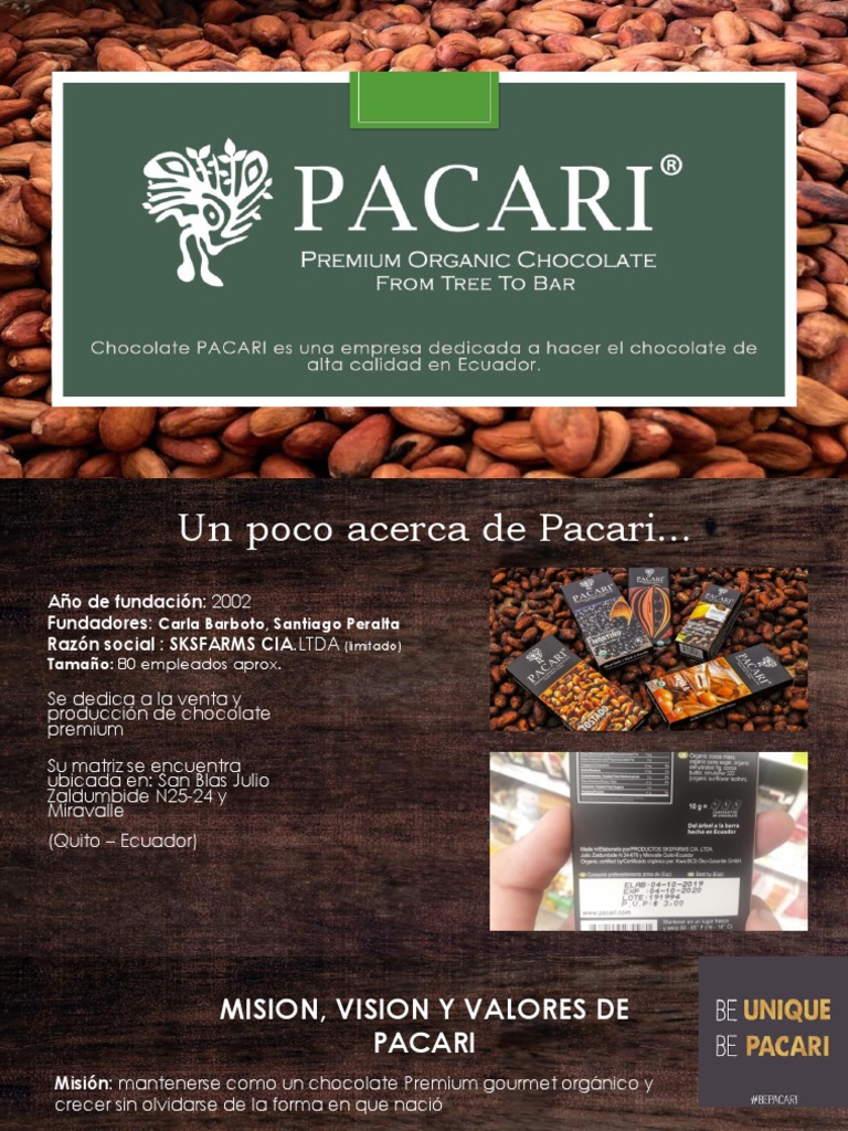 Pacari Ultima Expo | PDF | Chocolate | Mercado (economía)