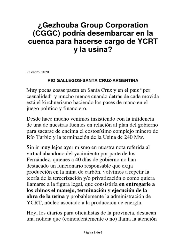Gezhouba Group Corporation | PDF | Ciencia y matemáticas