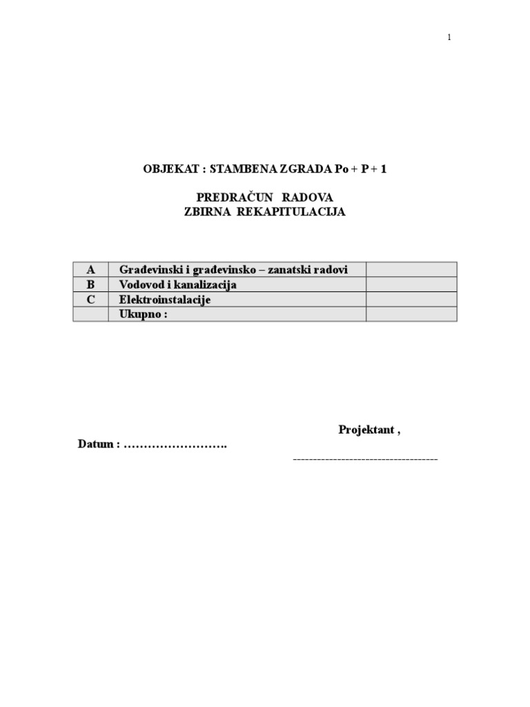 Matrica Predracuna | PDF