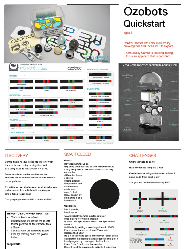 Ozobots Quickstart Guide | PDF | Calibration