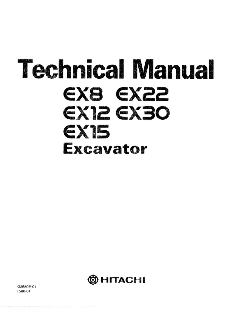 Hitachi EX8 - EX30 T580-01 Manual | PDF