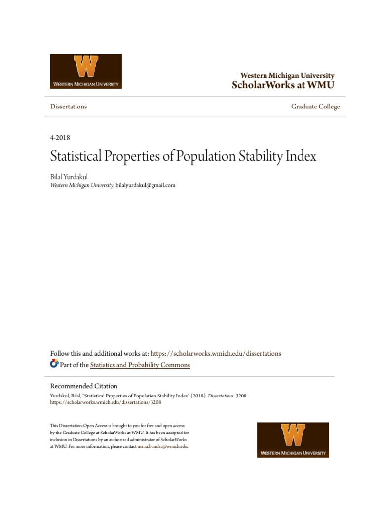 Statistical Properties of Population Stability Index | PDF ...