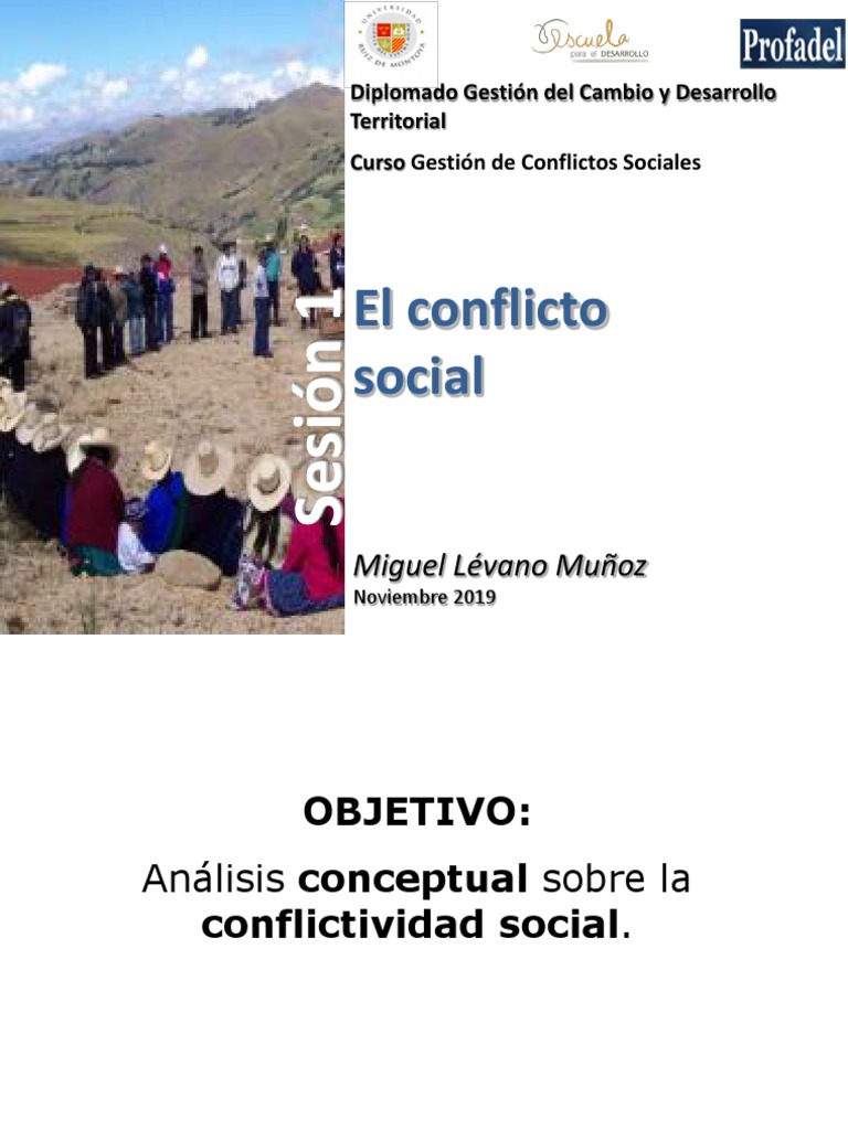 1 Categorías y Conceptos de Los Conflictos Sociales | PDF | Conflicto ...