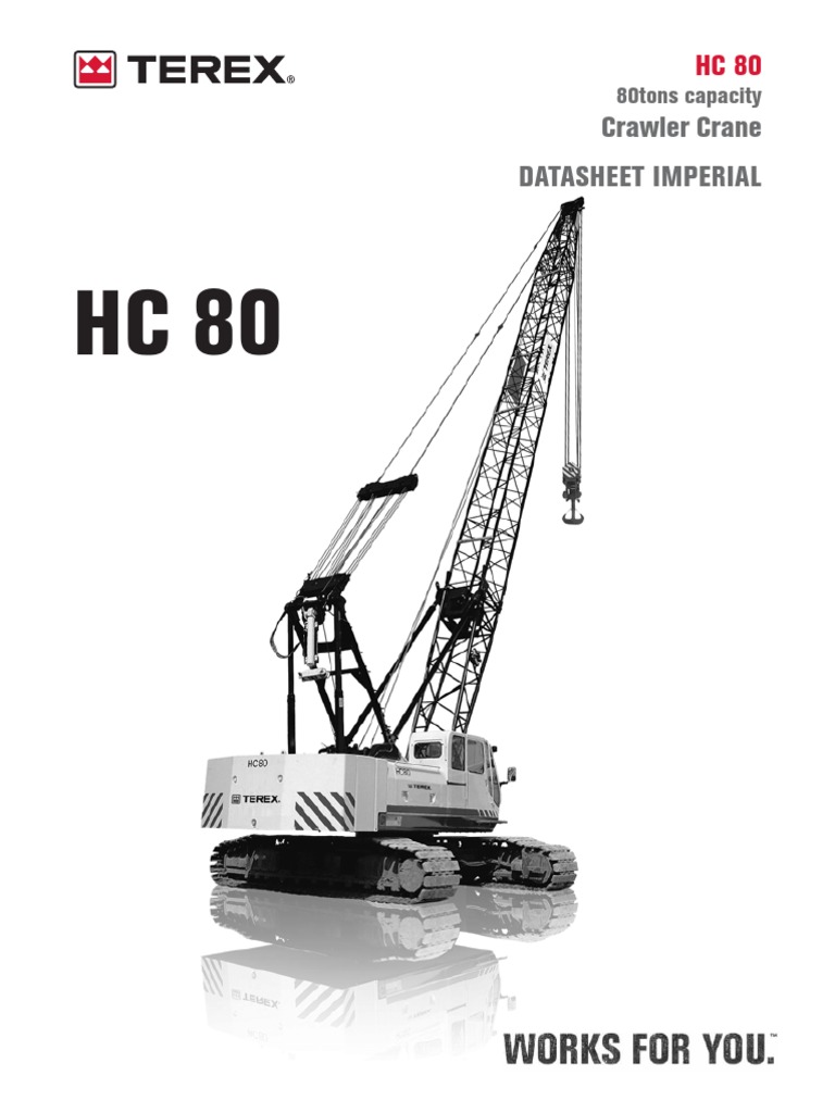 Crawler Crane (80 Ton) Hc-80-Imperial-Datasheet - (En) PDF | PDF ...