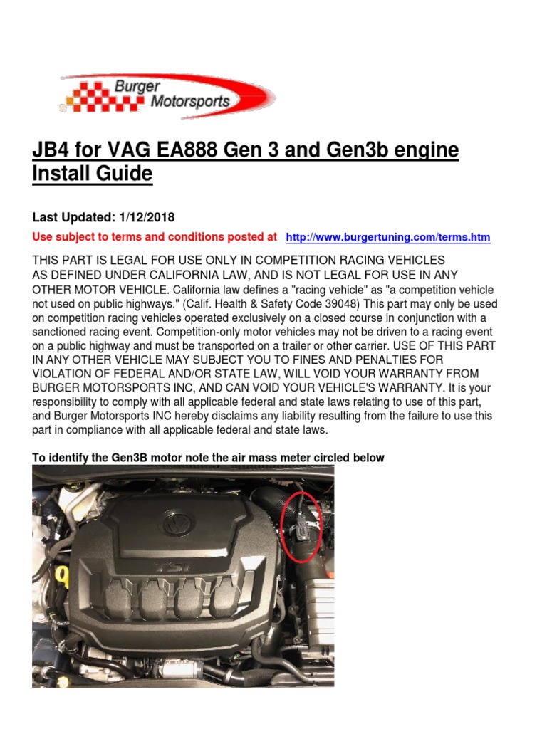 VW JB4 Install PDF | Download Free PDF | Electrical Connector | Wire