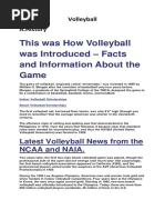 Project File - Volleyball | PDF | Volleyball | Teams