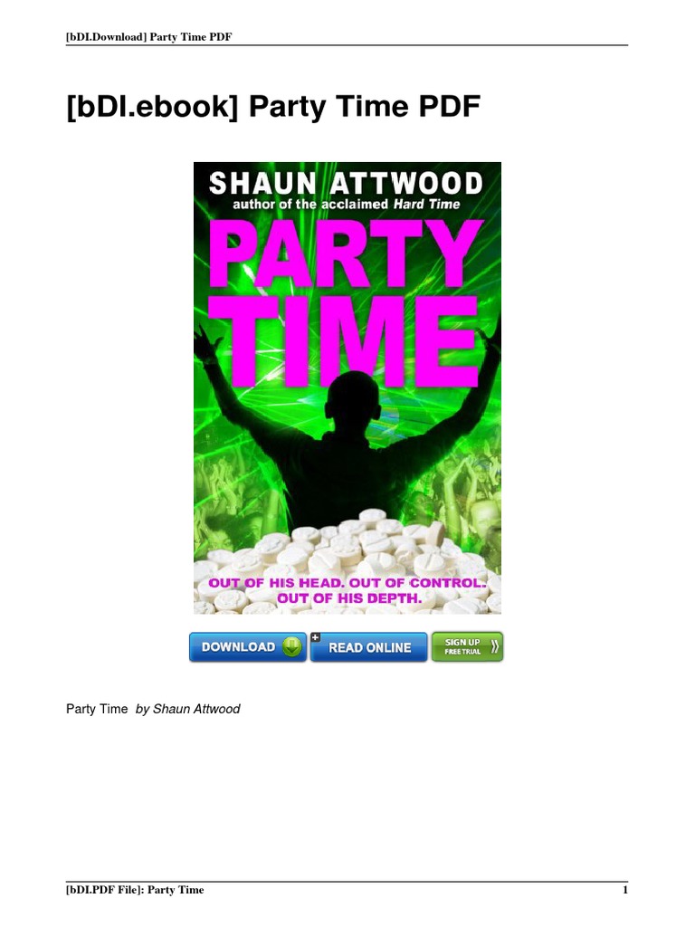 (bDI - Ebook) Party Time Shaun Attwood | PDF