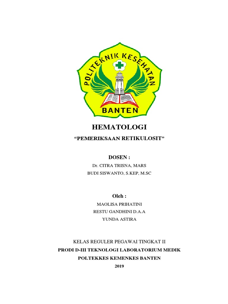 Retikulosit | PDF | Sains & Matematika