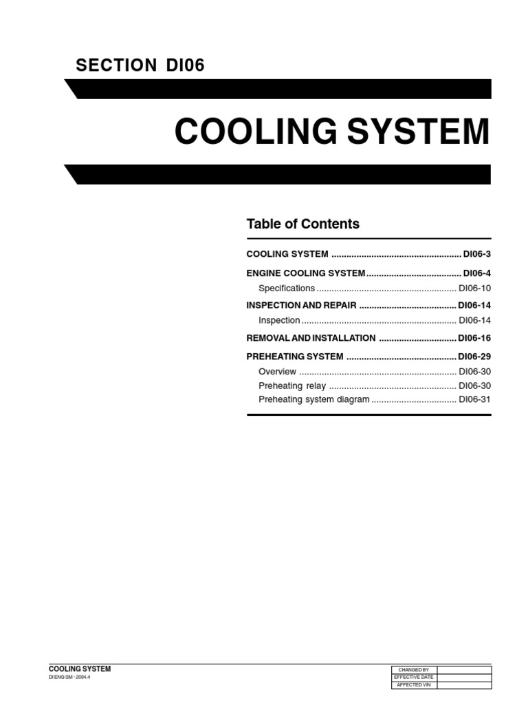 Cooling System PDF | PDF | Thermostat | Radiator