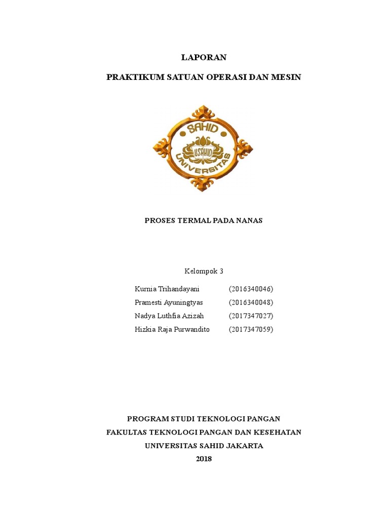 Proses Termal pada Pengolahan Nanas | PDF