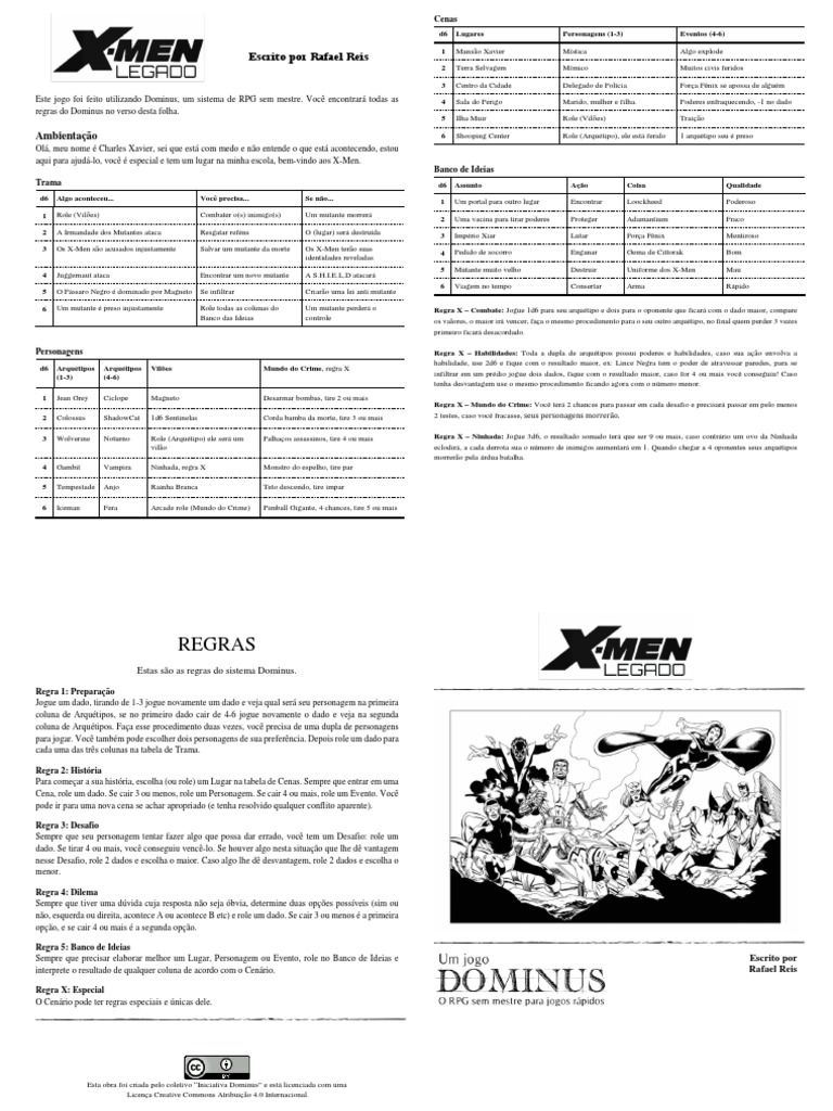 Dominus - X-Men Legado 1.2 | PDF | Personagens da Marvel Comics | Lazer