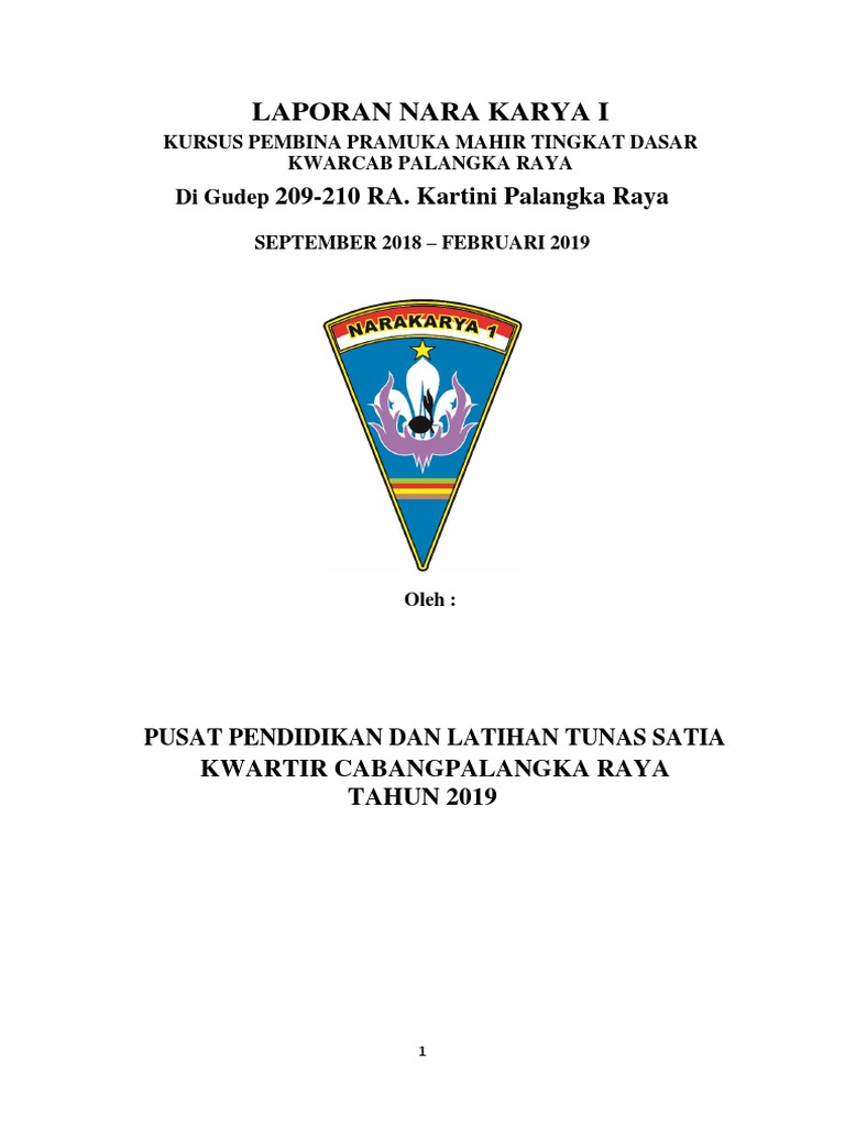 CONTOH LAPORAN NARAKARYA I (@SuryaPusdiklatcabpky) - 1 | PDF