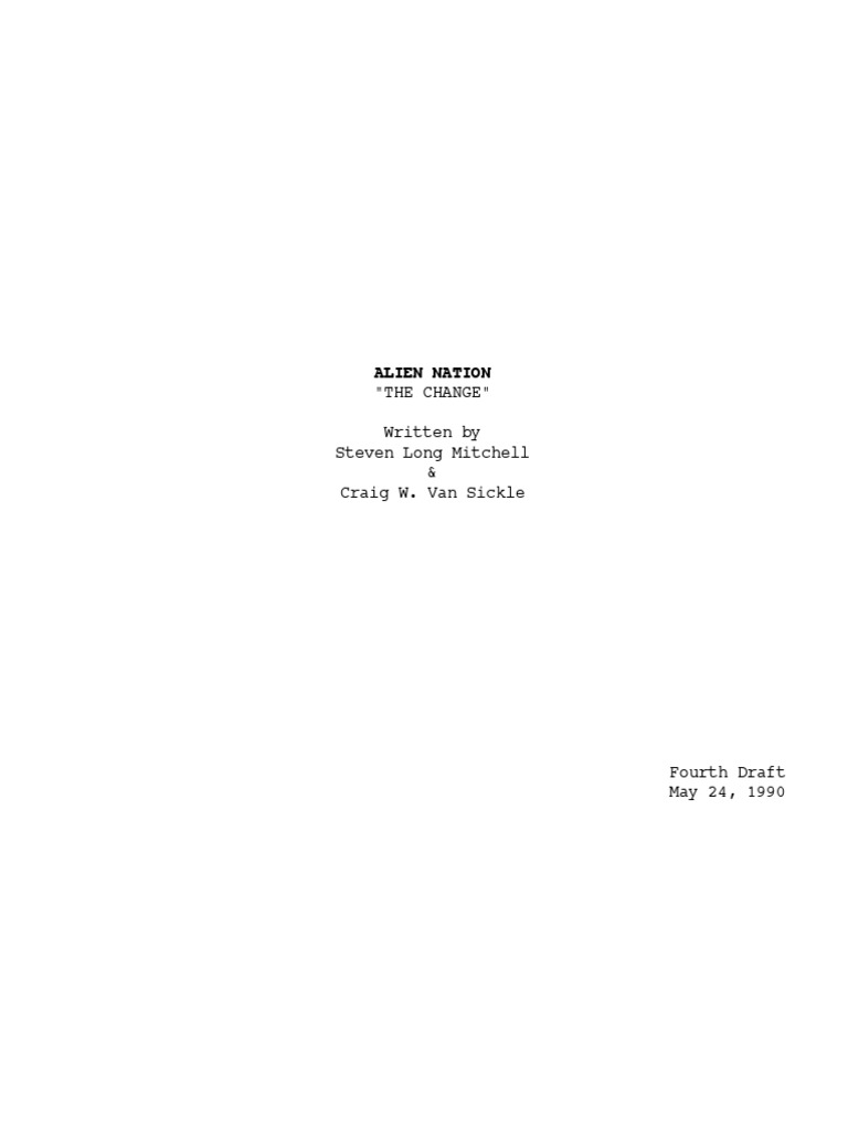 Alien Nation 2x03 - The Change | PDF | Nature