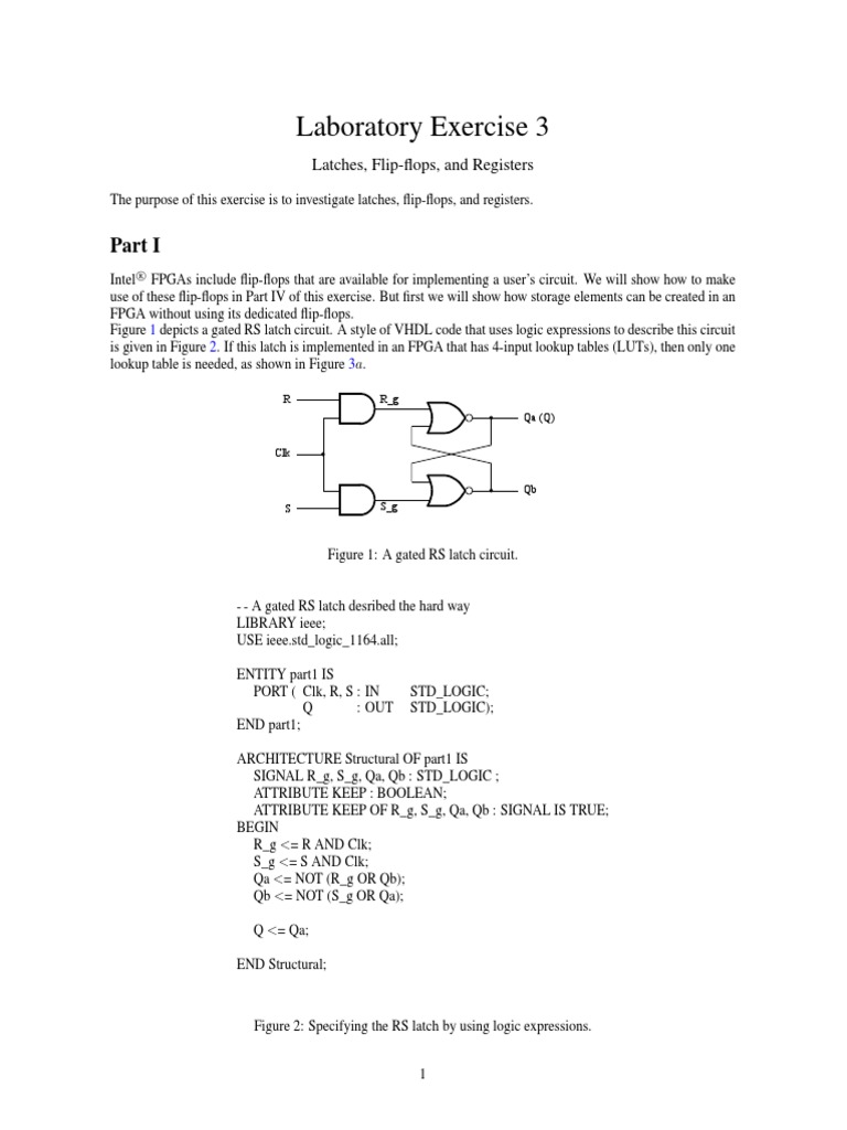 Lab 3 | PDF | Vhdl | Field Programmable Gate Array