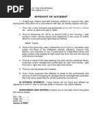 Affidavit of Self-Accident | PDF