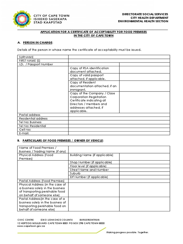 Certificate of Acceptability | PDF | Identity Document | Government ...