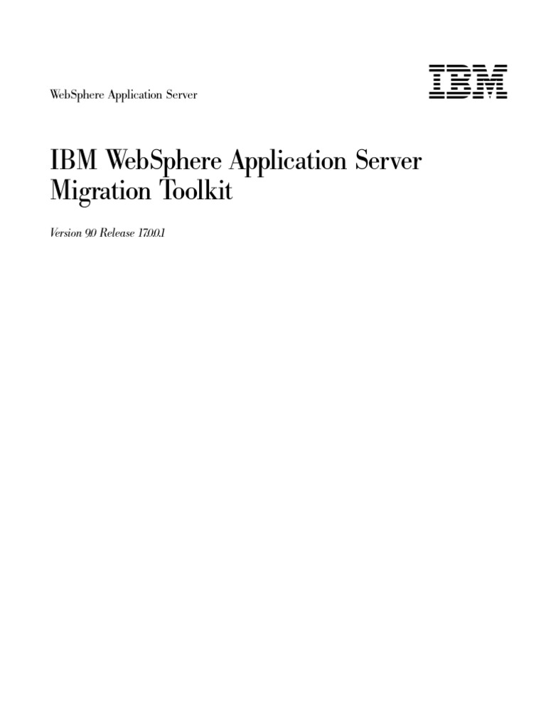 Migration Toolkit | PDF | Eclipse (Software) | Application Server
