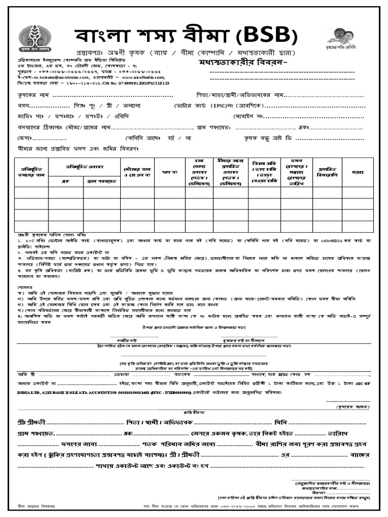 BSB Proposal Form PDF | PDF
