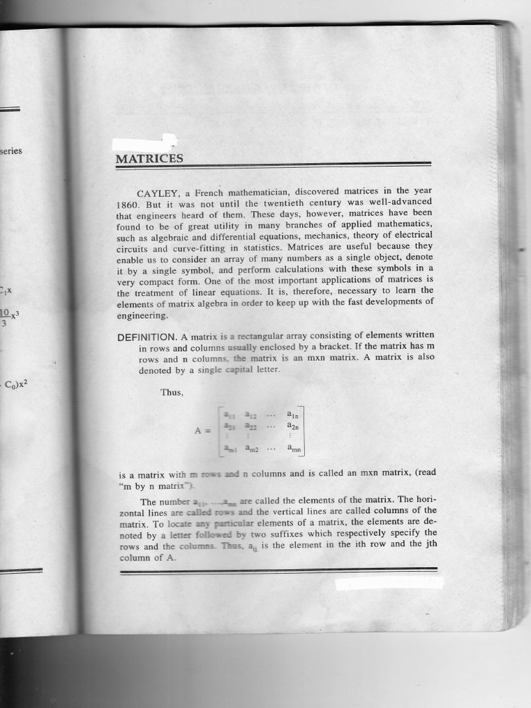 Matrices PDF | PDF | Matrix (Mathematics) | Theoretical Physics